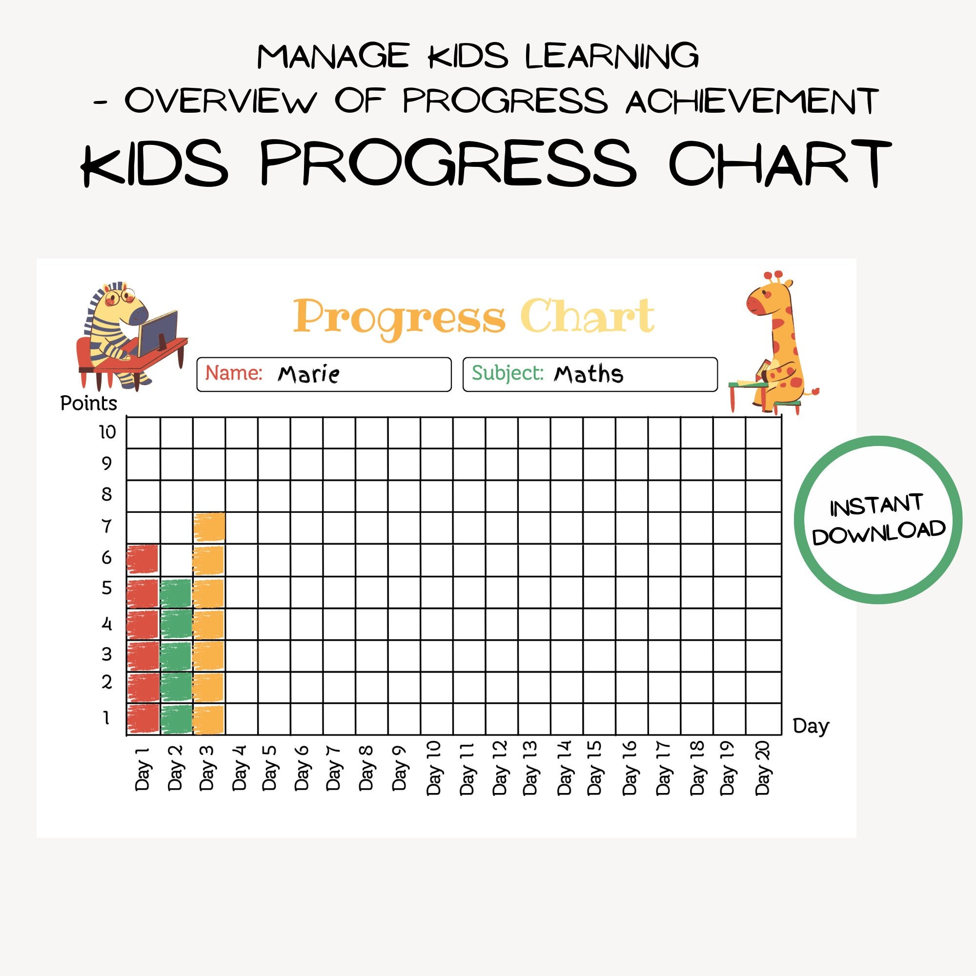 Progress Chart Template