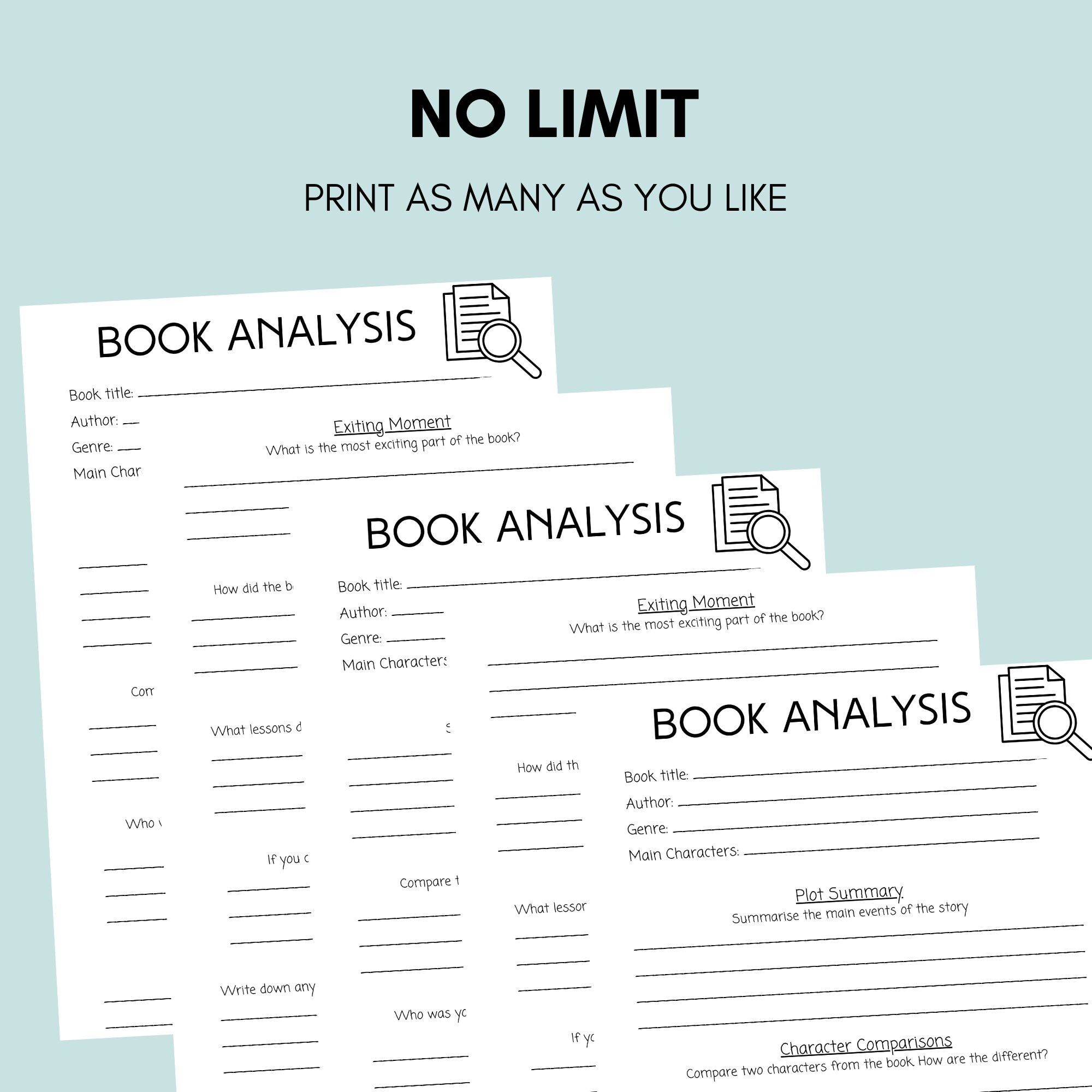 Educational Kids Book Analysis | Book Analysis Template | Kids Book ...