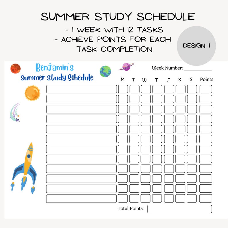 Daily Learning Schedule Printable Kids Reading Chart Daily - Etsy