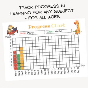 Kids Learning Progress Chart Printable Learning Progress Chart Children ...