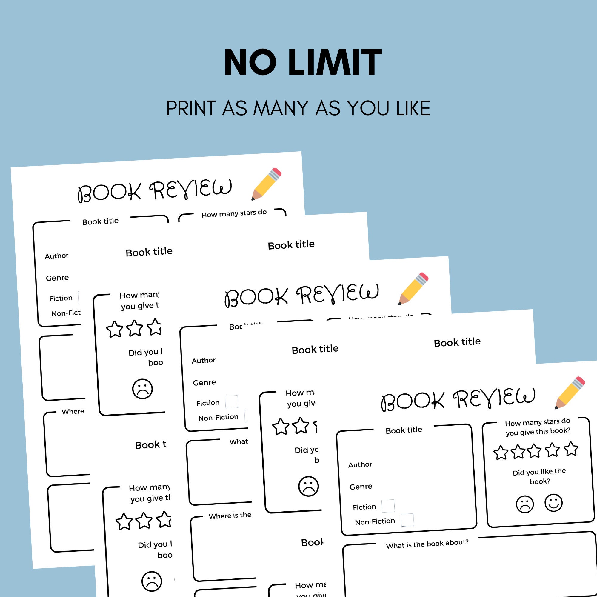 Educational Kids Book Review Book Review Template Kids Activity Sheet ...