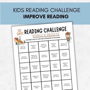 Kids’ Reading Challenge | Printable Kids Reading Chart | Daily Reading ...