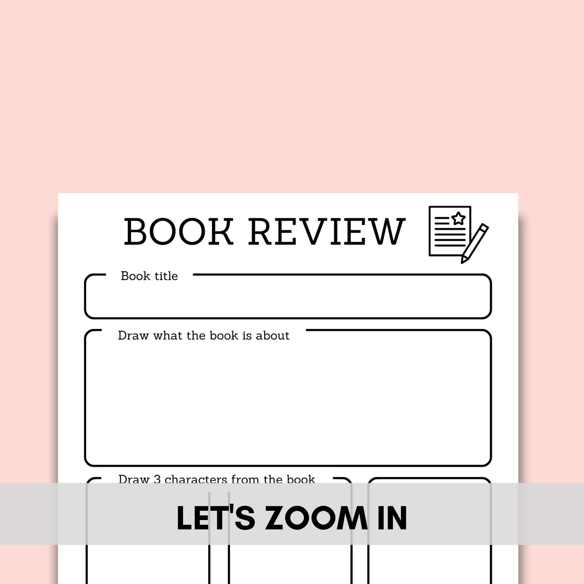 Educational Kids Book Review Book Review Template Kids Activity Sheet ...