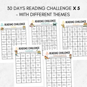 Kids’ Reading Challenge | Printable Kids Reading Chart | Daily Reading ...