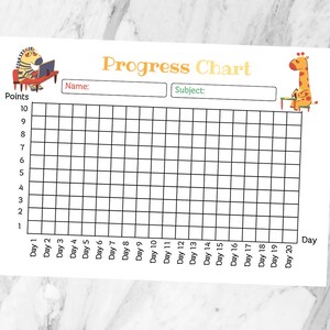 Kids Learning Progress Chart Printable Learning Progress Chart Children ...