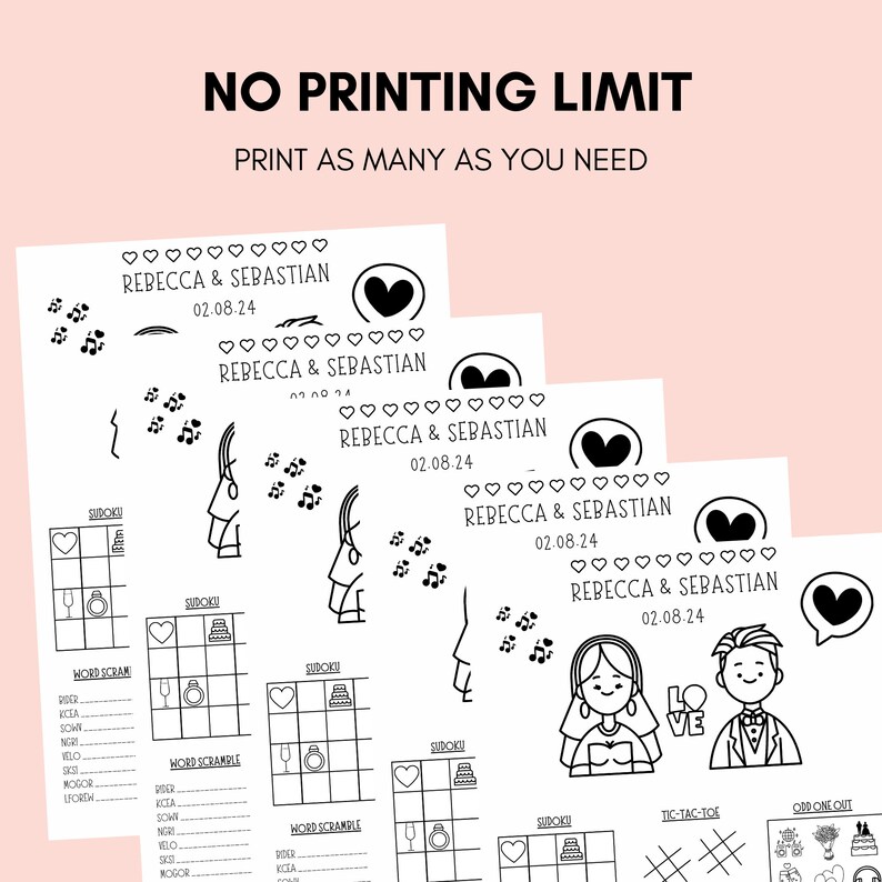 Kids Wedding Activity Mat Wedding Activity Kids Wedding Table Wedding ...