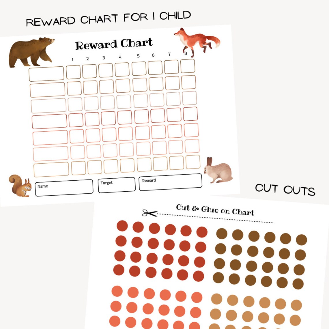Kids Reward Chart Multiple Kids Reward Chart Editable & - Etsy