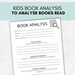 Educational Kids Book Analysis | Book Analysis Template | Kids Book ...