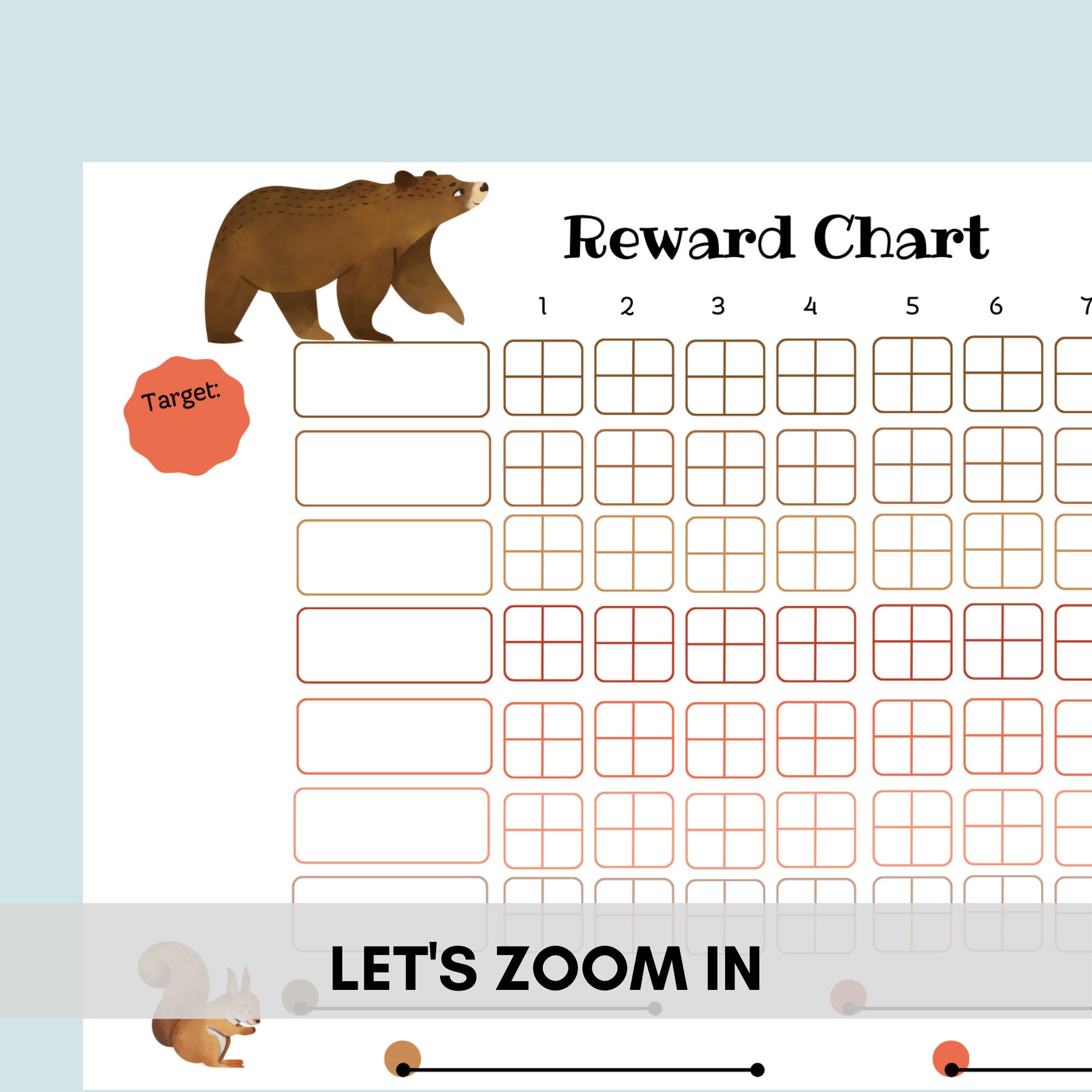 Kids Reward Chart Multiple Kids Reward Chart Editable & Printable ...