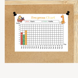 Kids Learning Progress Chart Printable Learning Progress Chart Children ...