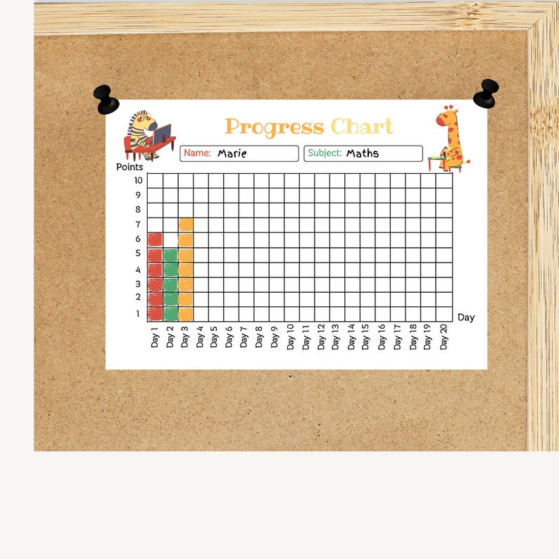 Kids Learning Progress Chart Printable Learning Progress Chart Children ...