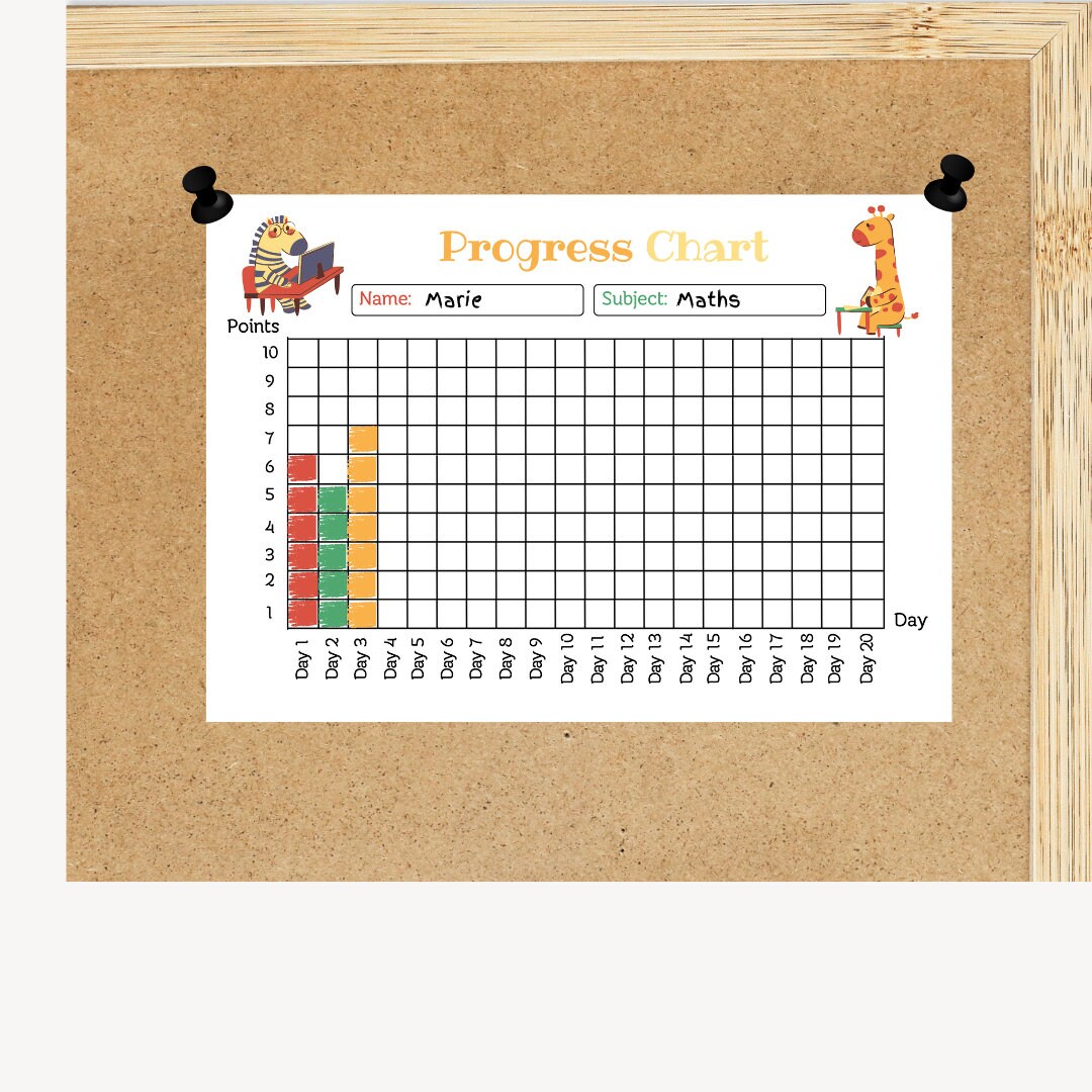 Kids Learning Progress Chart Printable Learning Progress Chart Children ...