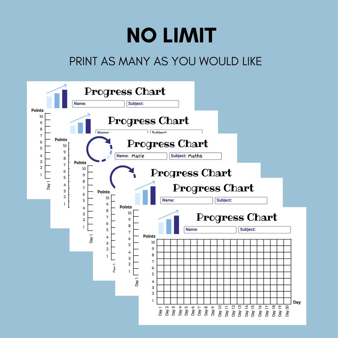 Printable Kids Learning Progress Chart: Homeschool Tracker (instant ...