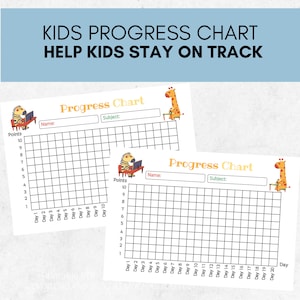 Kids’ Learning Progress Chart | Printable Learning Progress Chart ...