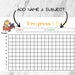 Kids Learning Progress Chart Printable Learning Progress Chart Children ...