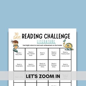 Kids’ Reading Challenge | Printable Kids Reading Chart | Daily Reading ...