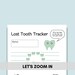 Kids’ Lost Tooth Tracker in Green | Children's Lost Tooth Chart | Lost ...
