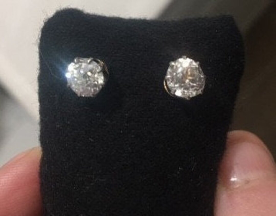 Gorgeous RARE EUROPEAN CUT Diamond Earrings - Etsy