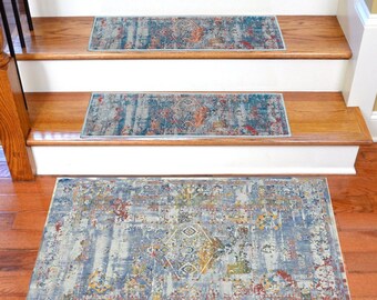 Bohemian Stair Rug, Stair Runner Rug, Stair Treads Runner, Stair Treads ...