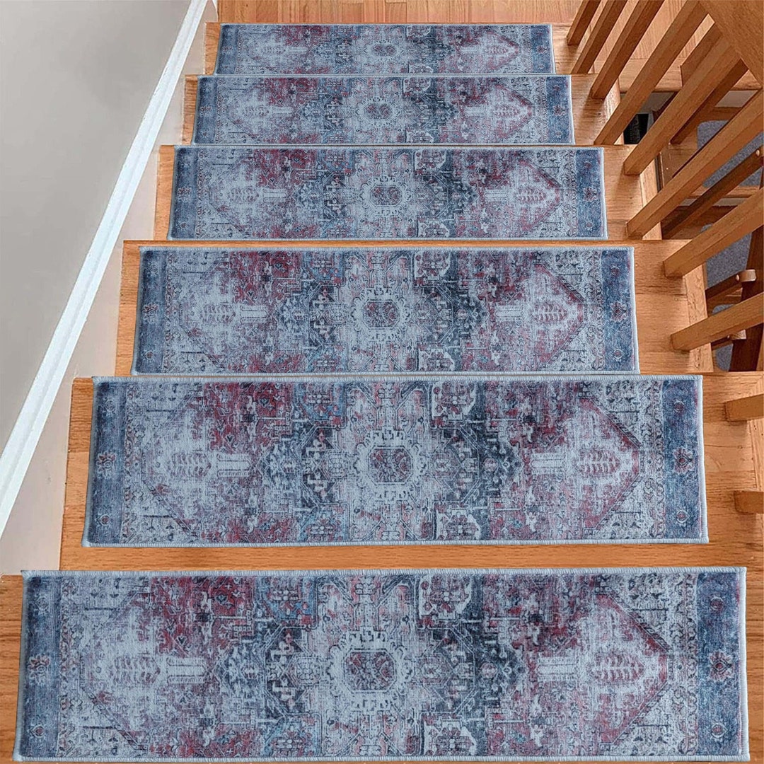 Truva Stair Rug, Stair Treads Carpet, Stair Treads Runner, Non-slip ...