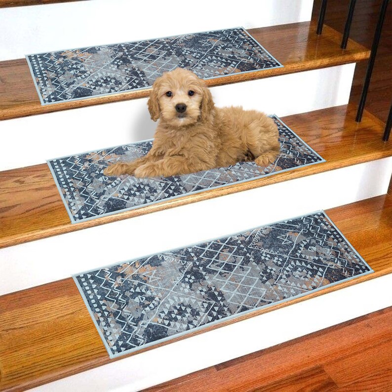 Zeugma Stair Treads Carpet Stair Runner Rug Washable Rug - Etsy