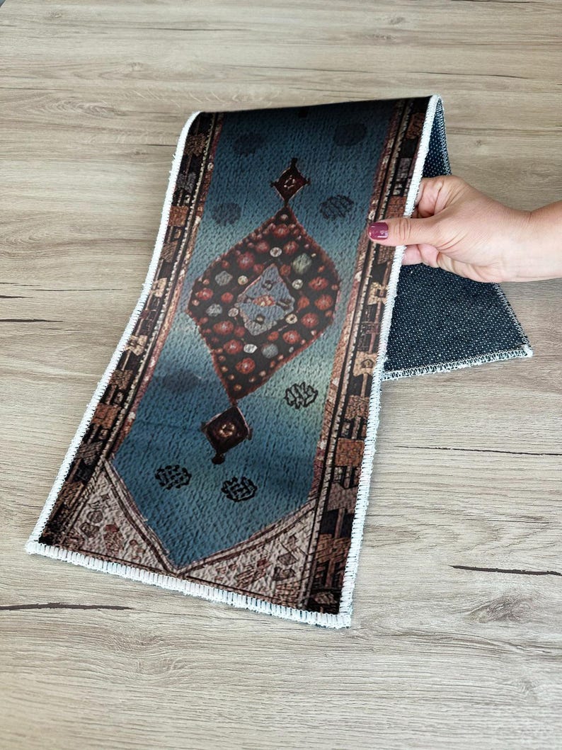 Custom Size Diamond Stair Runner Rug - Traditional Geometric Stair ...