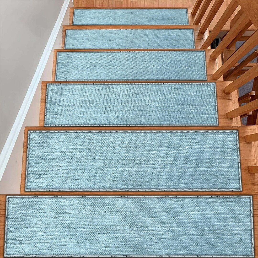 White Stair Treads Carpet, Stair Runner Rug, 2x3 Rug, Natural Carpet ...