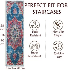 Bohemian Stair Rug, Stair Runner Rug, Stair Treads Runner, Stair Treads ...