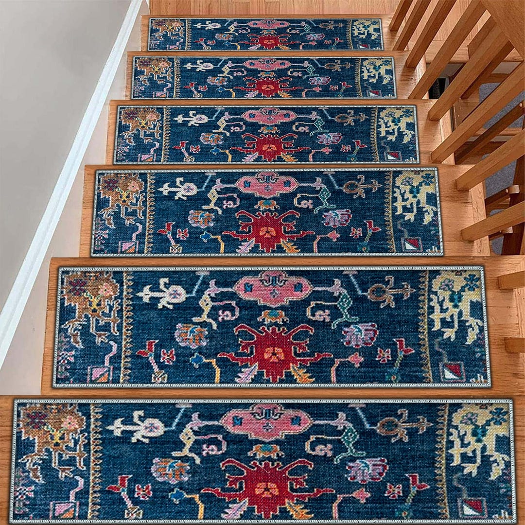 Colorful Stair Runner Rug, Persian Stair Treads Carpet, Non-slip Stair ...