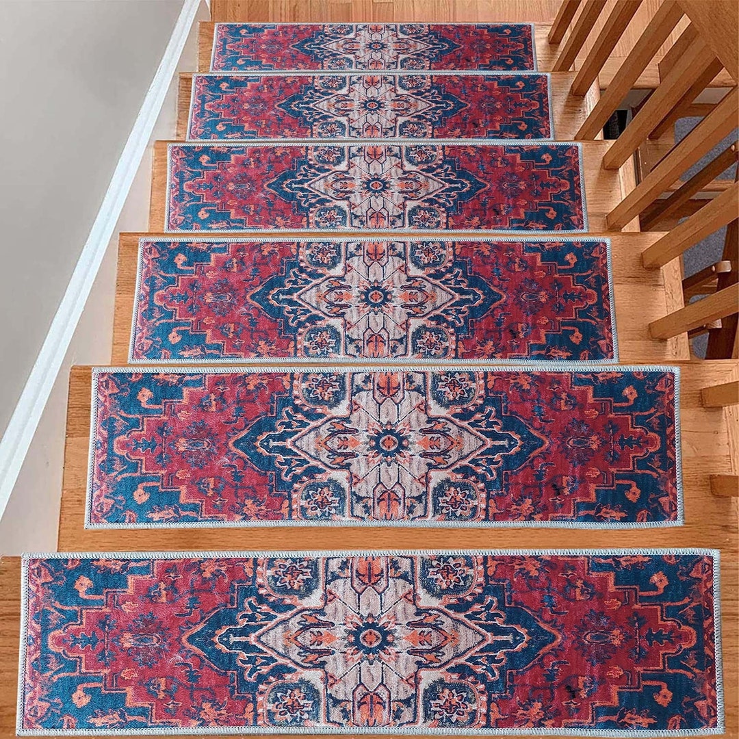 Authentic Stair Rug, Stair Treads Rug, Non-slip Backing Rug, Machine ...