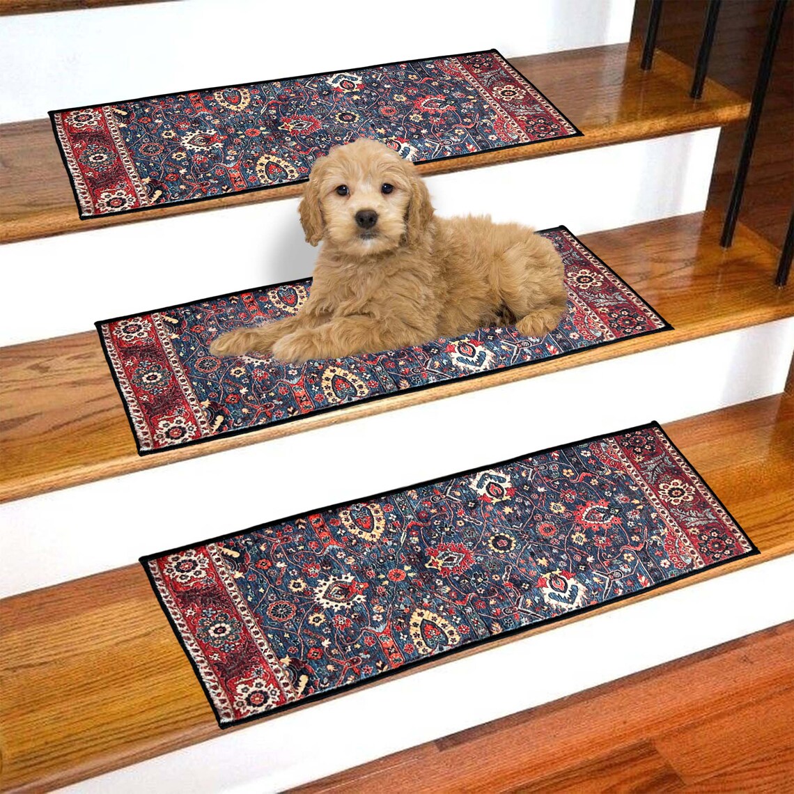 Anatolia Stair Rug, Stair Treads Rug, Stair Runner Rug, Washable Stair ...