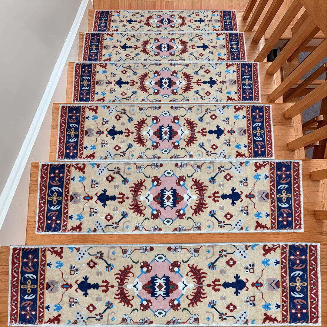 Anatolian Stair Rug Stair Treads Rug Washable Stair Runner - Etsy