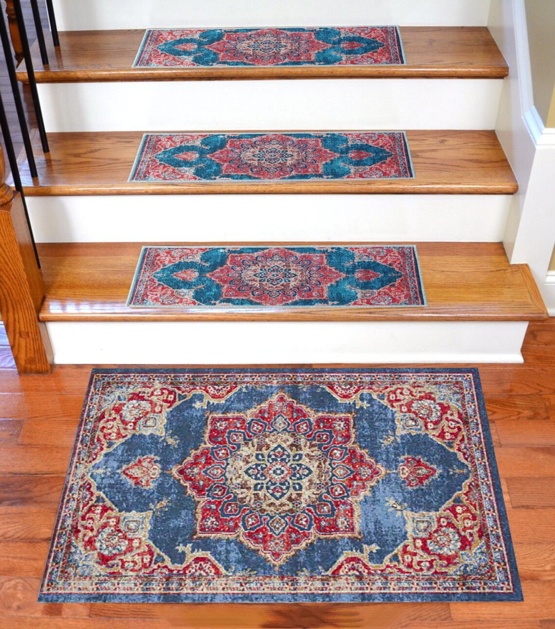 Bohemian Stair Rug Stair Runner Rug Stair Treads Runner - Etsy