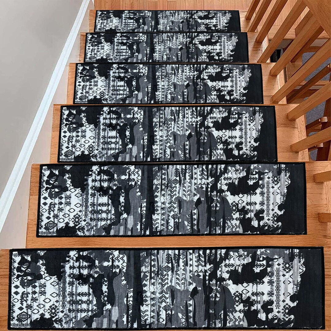Black Stair Carpet, Stair Runner Rug, Stair Rug, Black Stair Runner ...