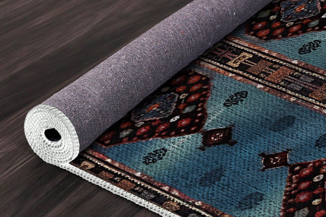 Custom Size Diamond Stair Runner Rug - Traditional Geometric Stair ...
