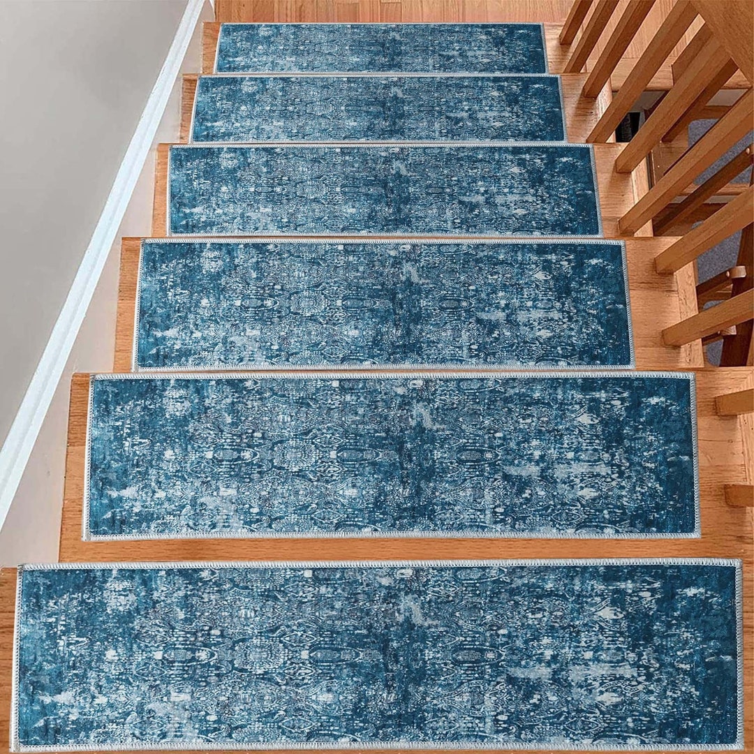 Modern Stair Rug, Stair Treads Rug, Non-slip Backing Rug, Machine ...
