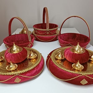 Henna Night Basket and Tray for Bride and Bridesmaids, Wedding Party ...