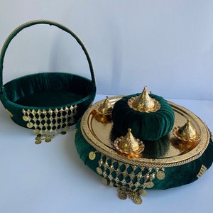Elegant Henna Night Trays and Baskets,henna Night Tray and Basket for ...