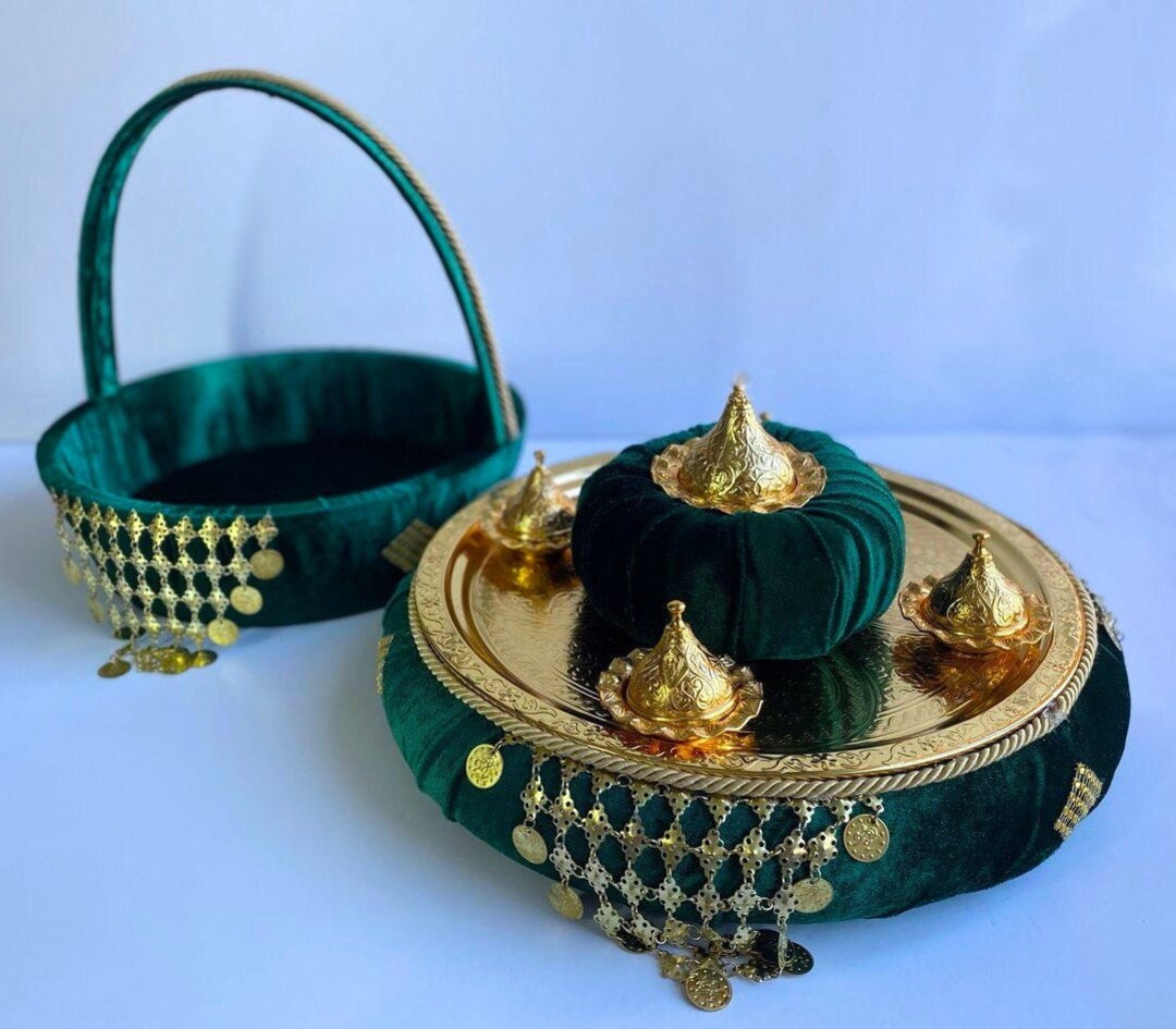 Elegant Henna Night Trays and Baskets,henna Night Tray and Basket for ...