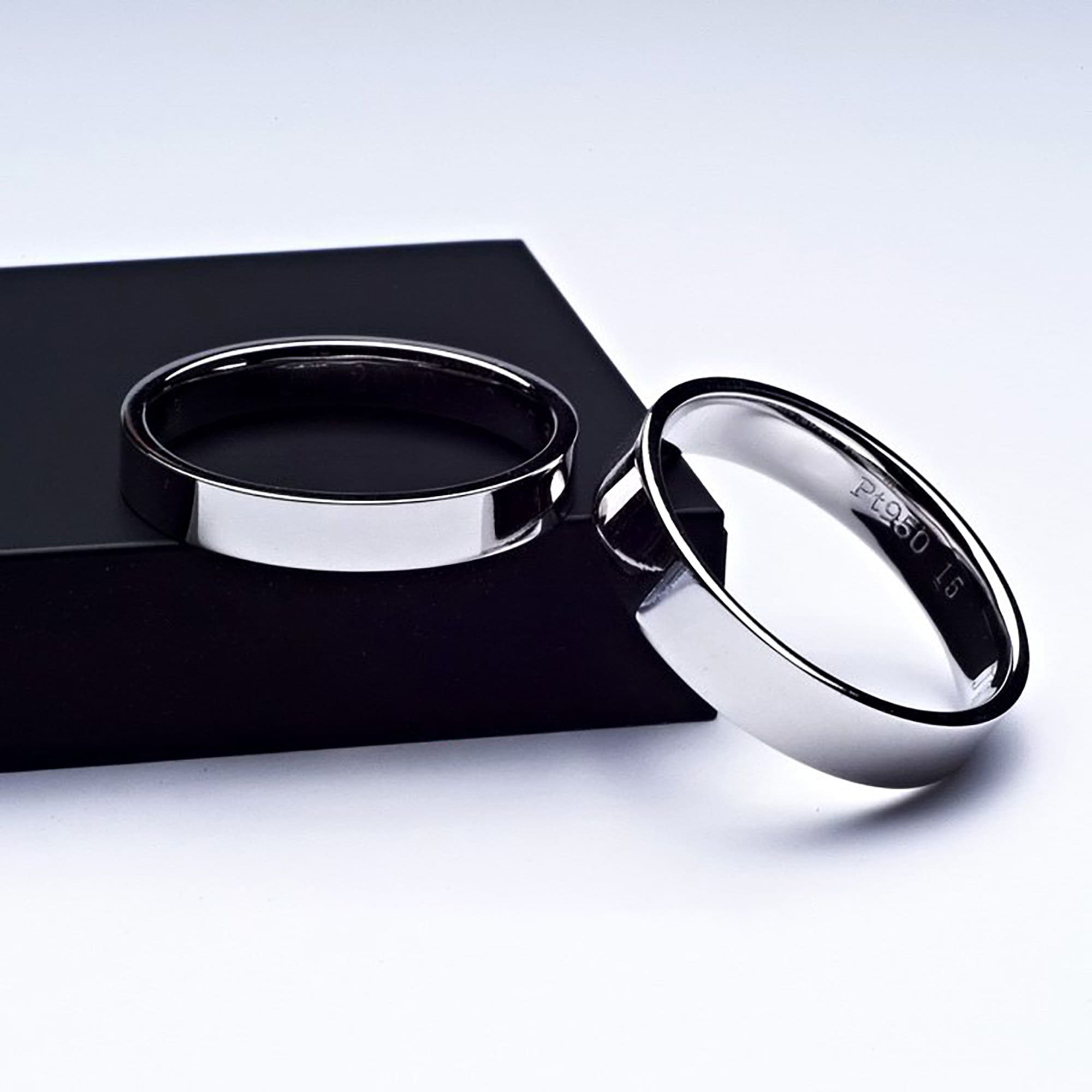 Platinum Ring Pt950 Ring Bespoke Rings Plain Platinum Ring - Etsy