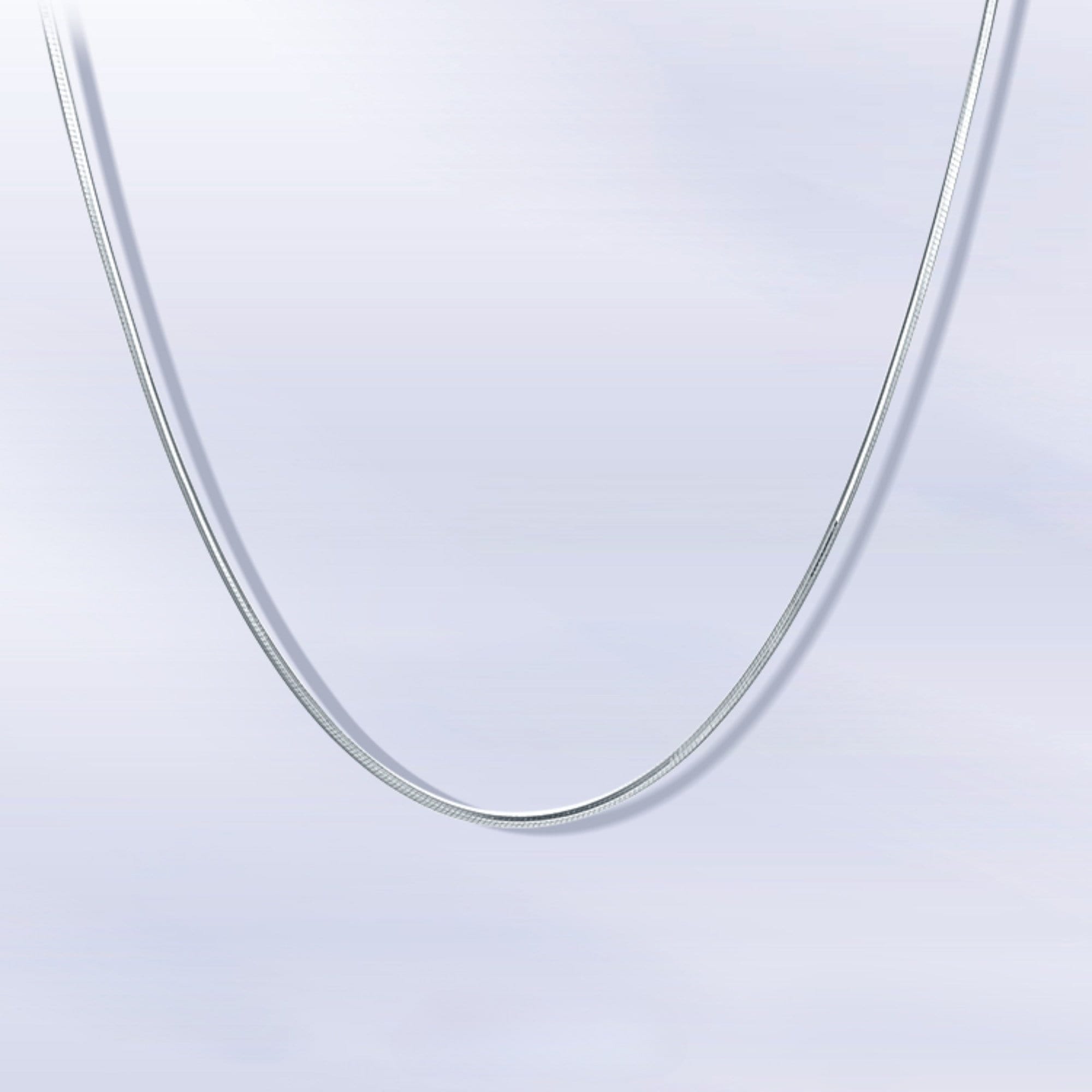 Pt950 Solid Platinum Snake Chain Necklace: Minimalist Unisex Jewellery ...
