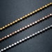 18K Solid Gold Faceted Bead Chain Necklace: Minimalist Sequin Jewellery ...