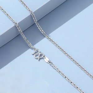 Solid Platinum Chopin Chain Necklace: Minimalist Pt950 Cable Chain - Etsy