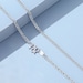 Solid Platinum Chopin Chain Necklace Plain Pt950 Necklace Minimalist ...