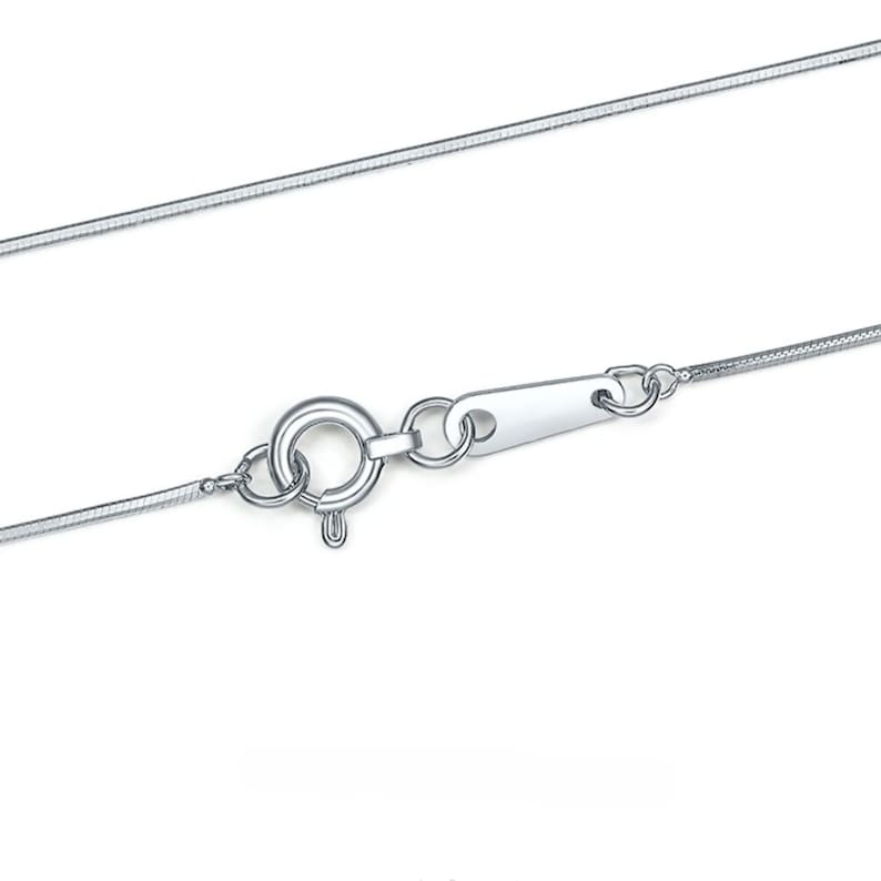 Pt950 Solid Platinum Snake Chain Necklace: Minimalist Unisex Jewellery ...