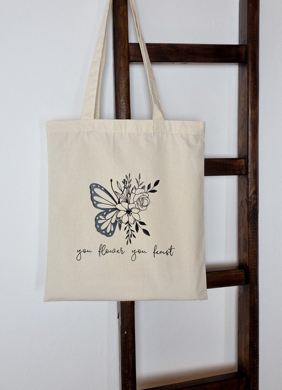 HS Tote Bag You Flower You Feast Bag Woman Tote - Etsy