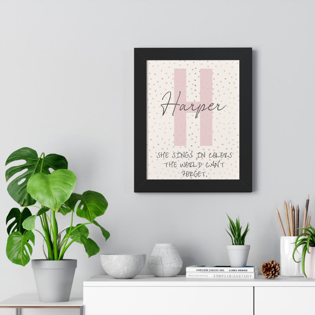 Harper Name Nursery Poster: Baby Girl Room Decor (PDF Download - Etsy