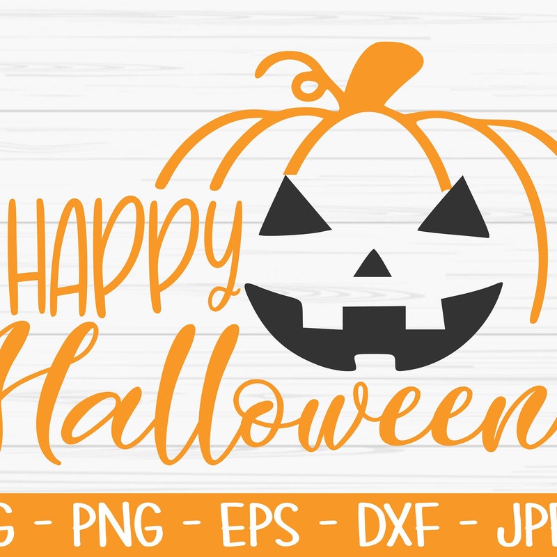 Happy Halloween Svg - Etsy