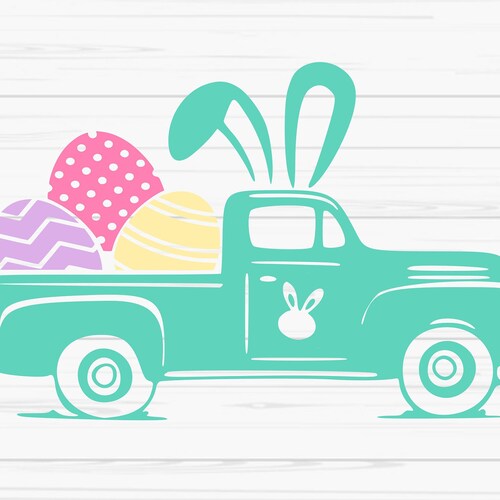 Easter Dump Truck Instant Digital Download Svg Png Dxf - Etsy