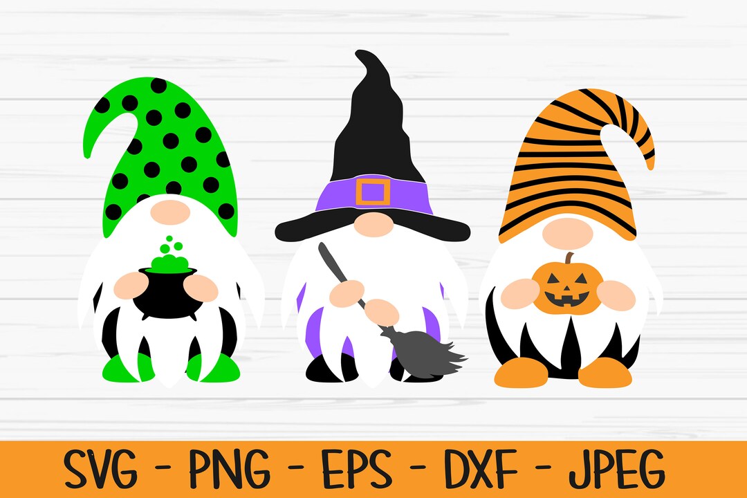Halloween Gnomes Svg, Halloween Svg, Baby Kids Svg, Dxf, Png, Eps, Jpeg ...